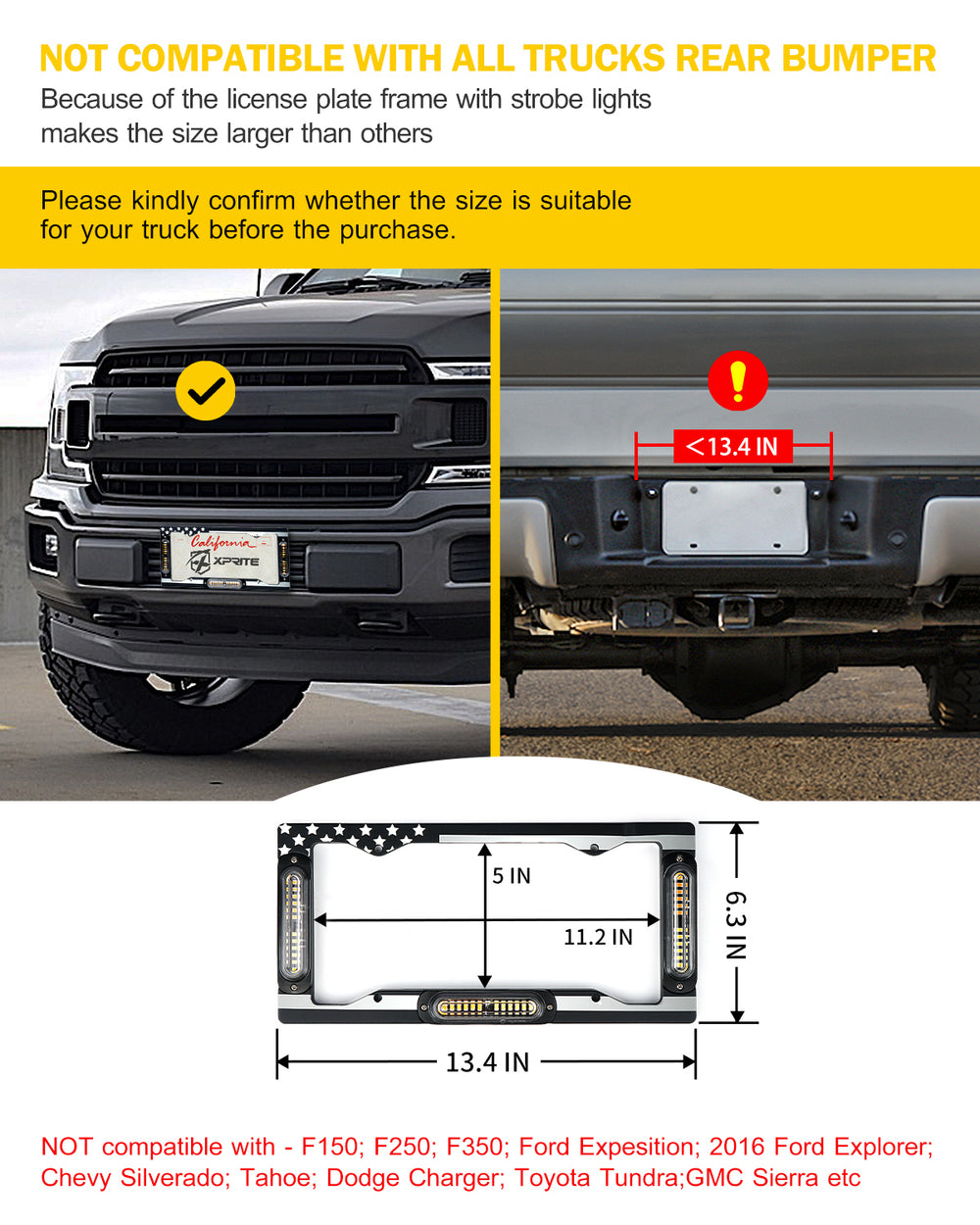 License Plate Strobe Lights