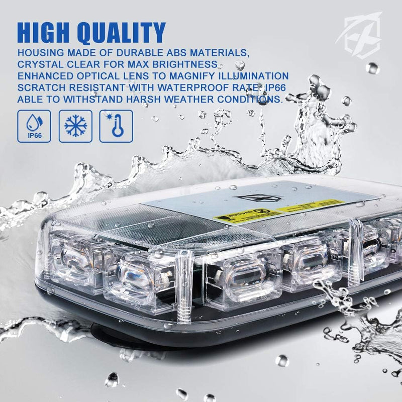 Mini LED Rooftop Strobe Light Bar with Magnetic Base | Blaze 2.0