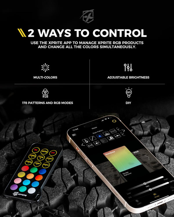 Polaris RZR Pro Xp RGB Chasing Panel Dash Light Bar Kit