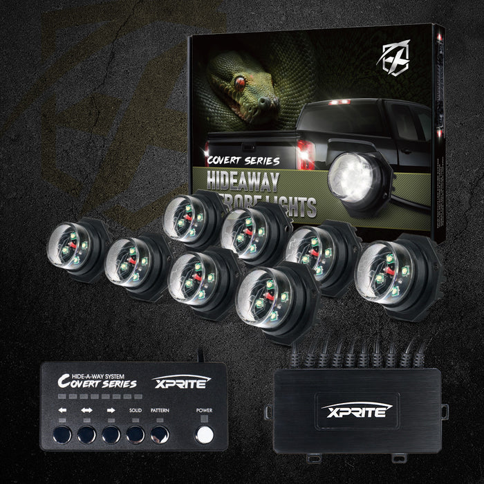 LED Hideaway Strobe Light Kit for Trucks, Car, Emergency Vehicle