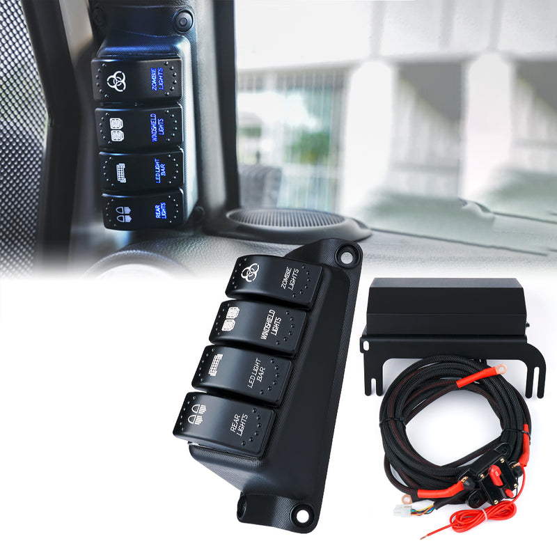 4 Switch Pod Control System for Jeep Wrangler JK/JKU | Xprite USA