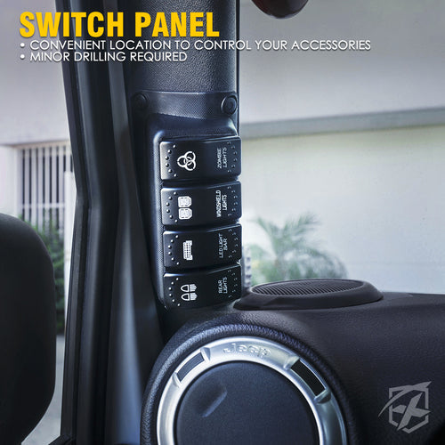 4 Switch Pod Control System for Jeep Wrangler JK/JKU | Xprite USA
