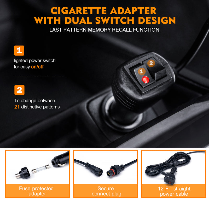 31" Directional Traffic Advisor Strobe Light Bar | Controller LED 7 Series