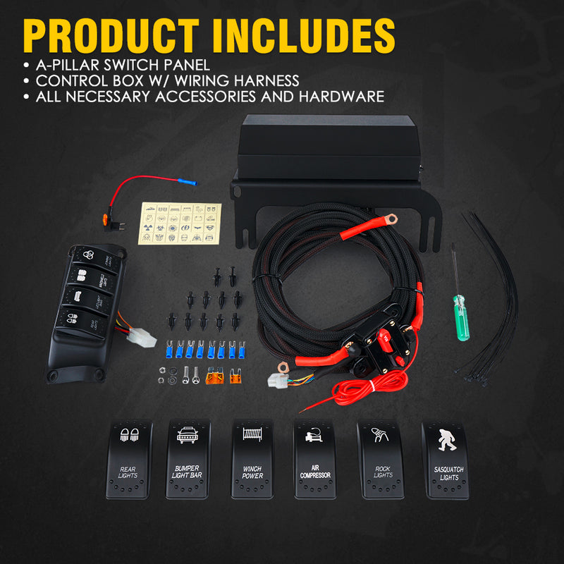 4 Switch Pod Control System for Jeep Wrangler JK/JKU | Xprite USA